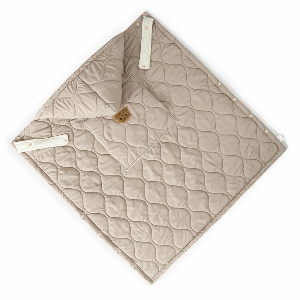 (1 штука) Детский плащ-накидка на пояс, стульчик для кормления, одеяло для коляски-Легкий чай с молоком