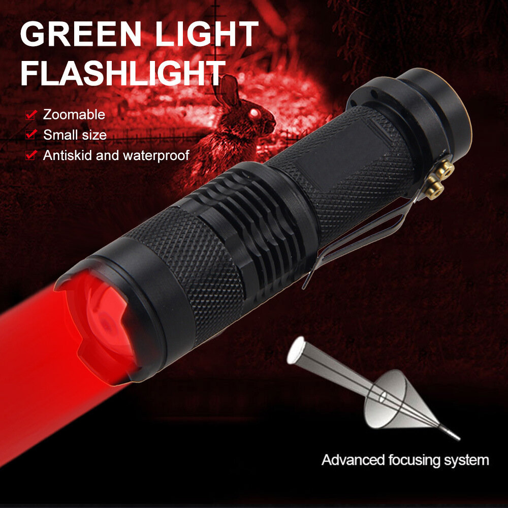 Фонарик SK68, бликующий, LED, zoom, mini flashlight, алюминиевый сплав