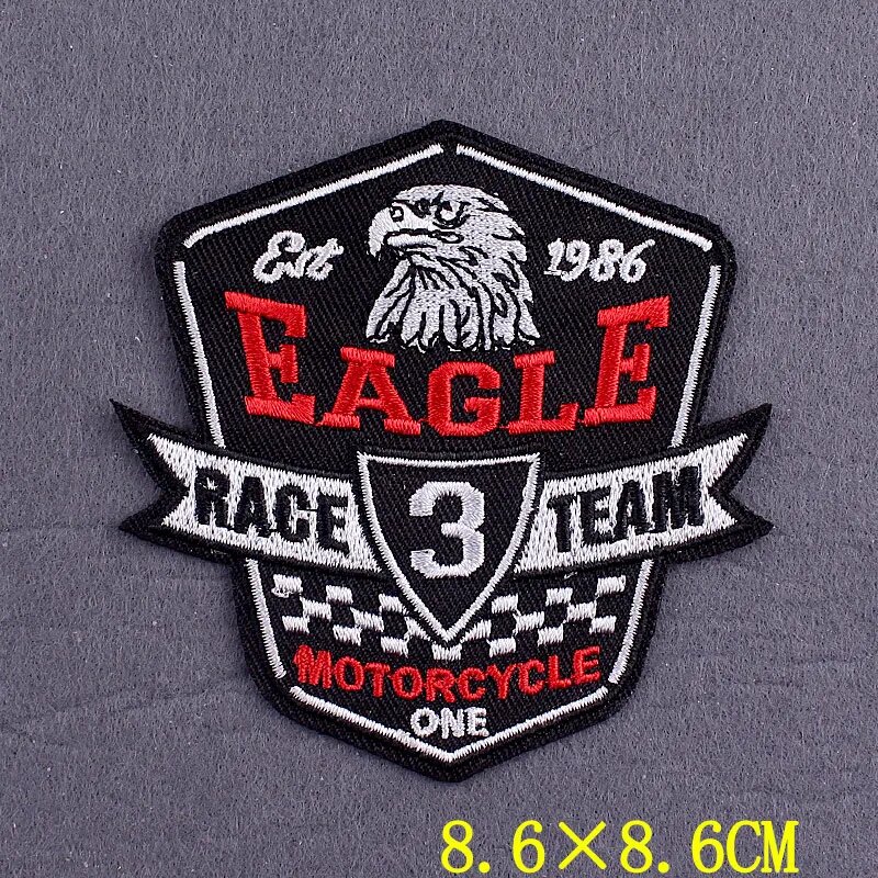 Вышитая байкерская нашивка с гориллой Серый, PE4483CT