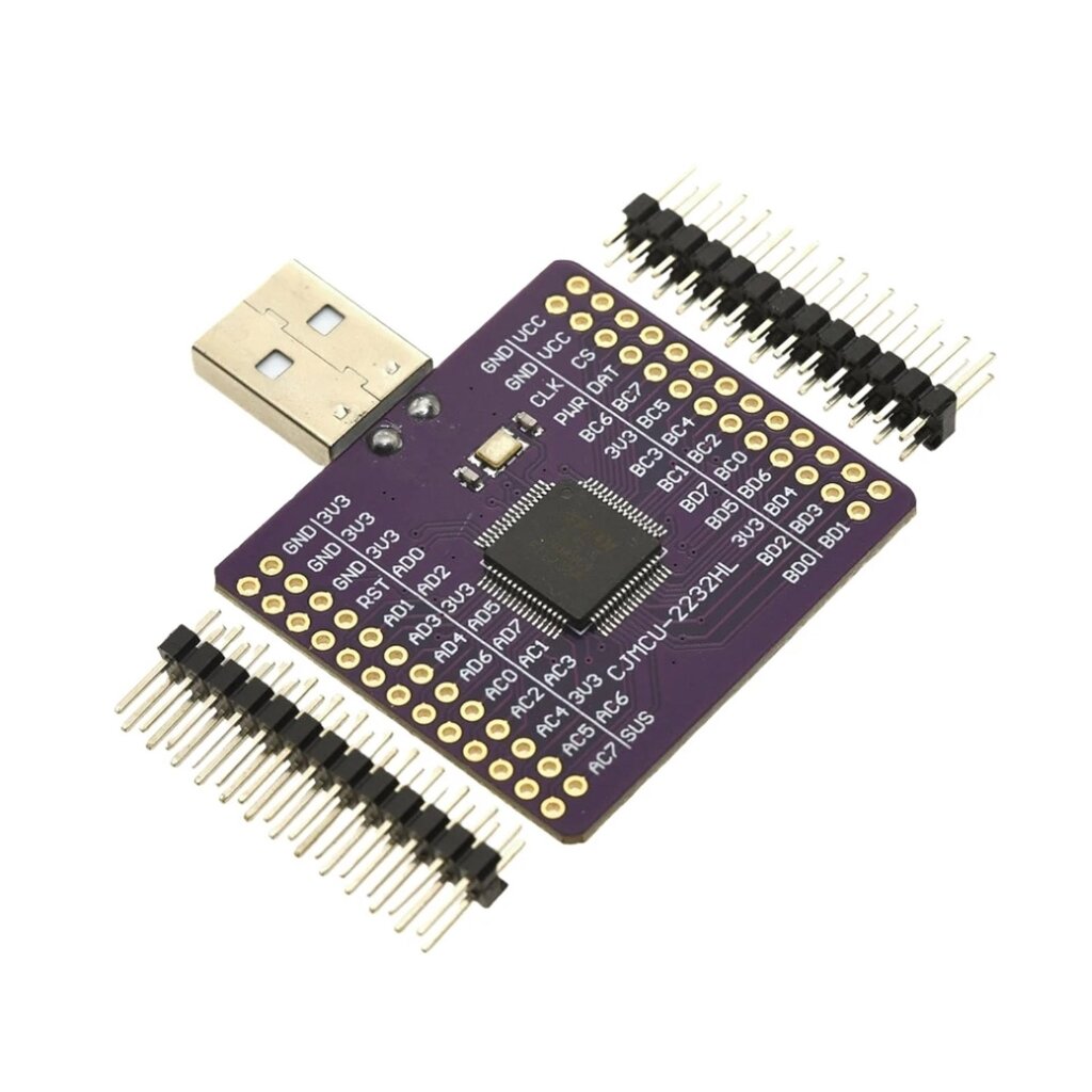 Модуль преобразователя USB-UART/FIFO/SPI/I2C/RS232 MCU-2232
