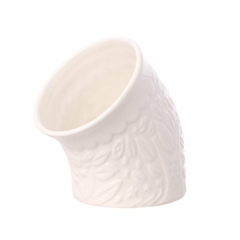 Емкость для соли Forest, высота 13 см, керамика, цвет белый, Repast, RP68379