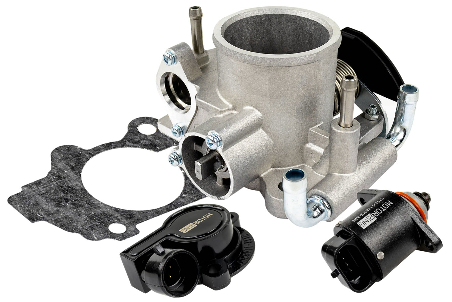 Стандартная дроссельная заслонка MR 46 мм с датчиками и прокладкой для ВАЗ 2101-2107, 2108-21099, 2110-2112, 2113-2115, Лада Приора, Калина, Гранта