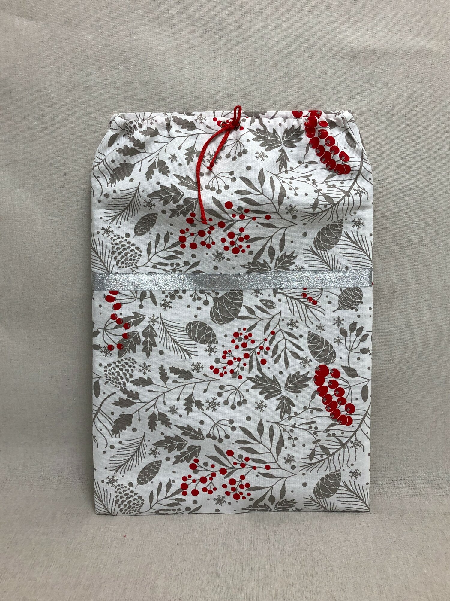 Мешок большой 50х34 см, цвет м28-2, из рогожки, хлопковый, для упаковки и хранения