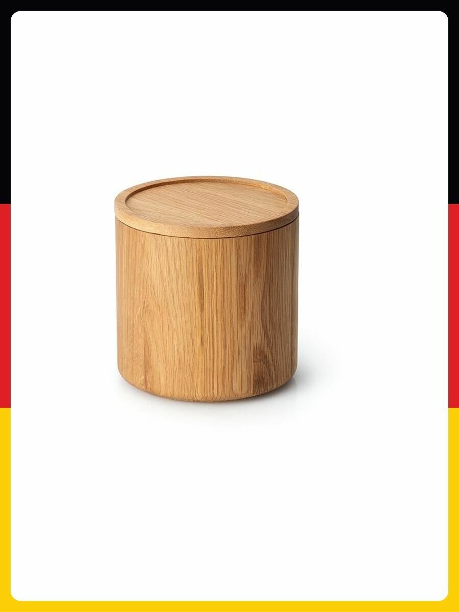 Банка Continenta с дубовой крышкой