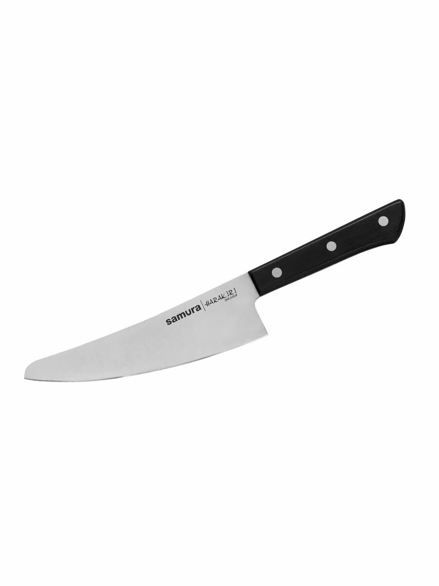 Нож кухонный Шеф малый HARAKIRI, 166 мм (SHR-0083B K)