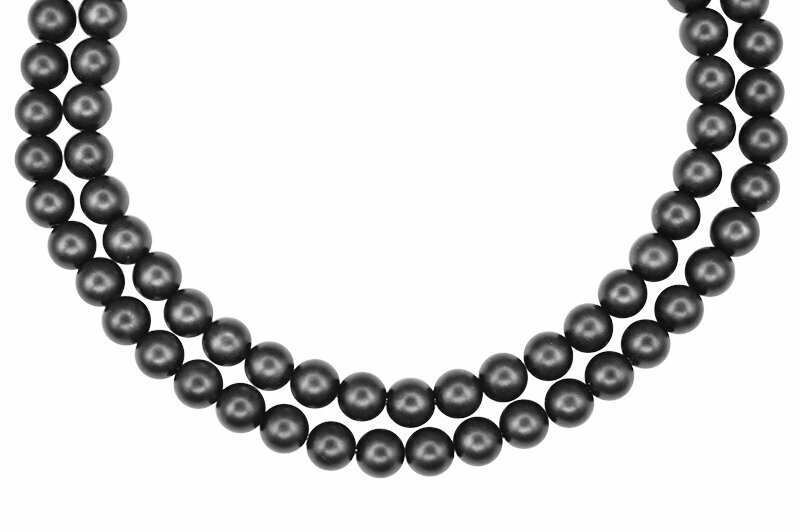 Жемчуг Preciosa, цвет 70548 матовый темно-серый, 8мм, 10шт