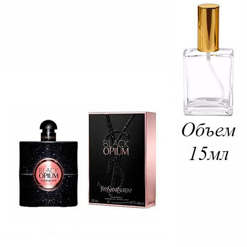 Парфюмерная вода по мотивам Black Opium - 15мл / Духи женские /