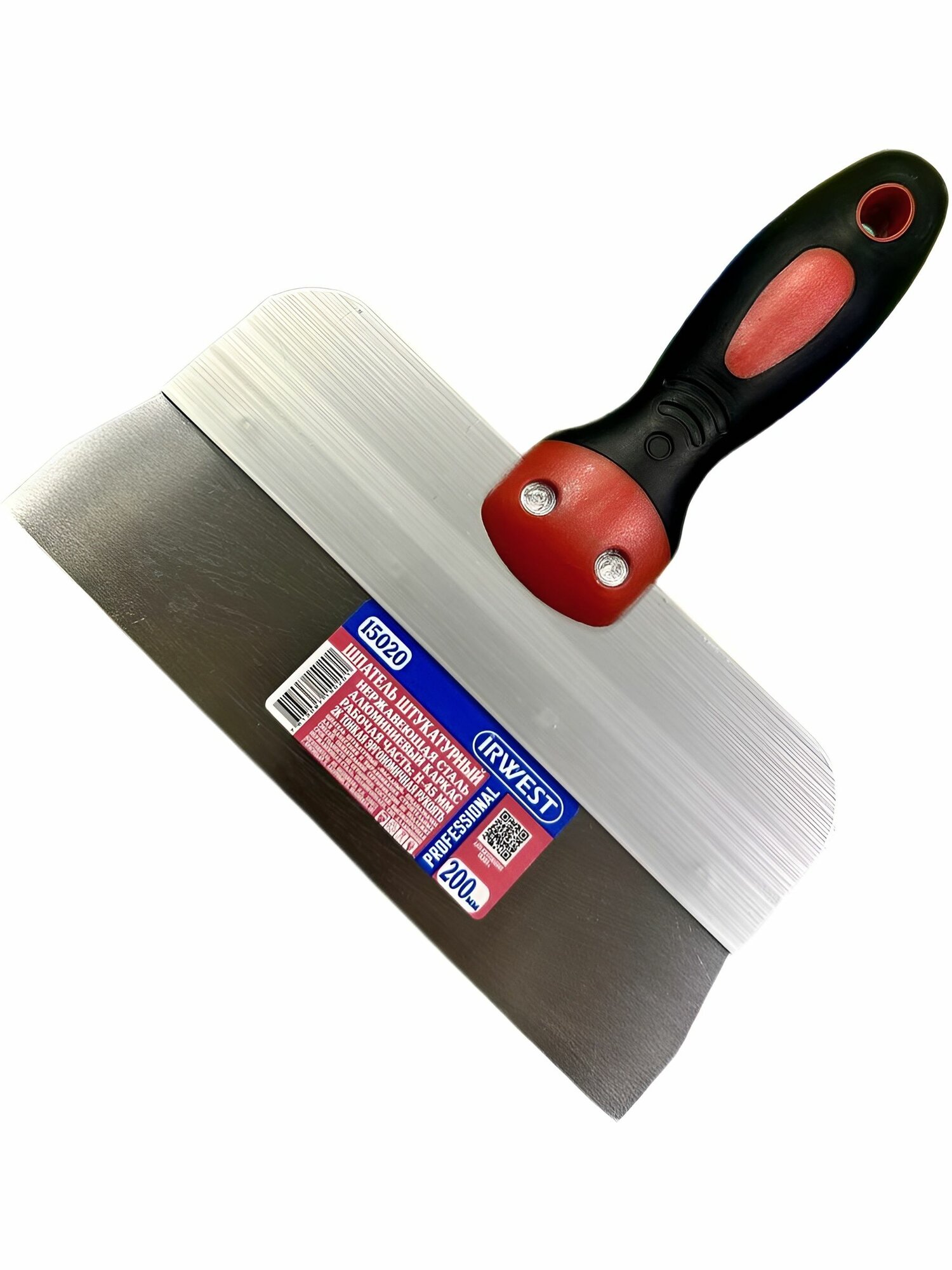 Шпатель штукатурный 200мм Н:45 2К (Круглая ручка) IRWEST