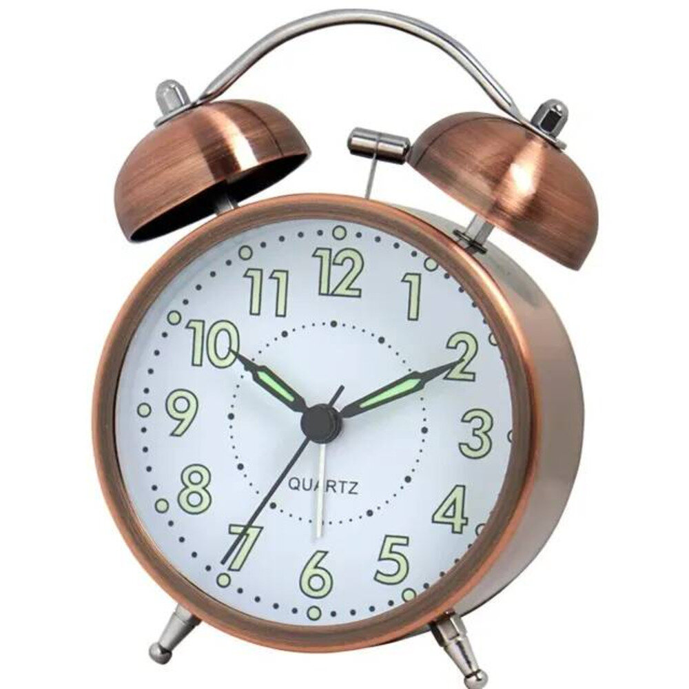 1 шт. скандинавский ретро металлический будильник, креативное украшение, настольные часы, минималистичные, светящиеся часы для студенческой спальни