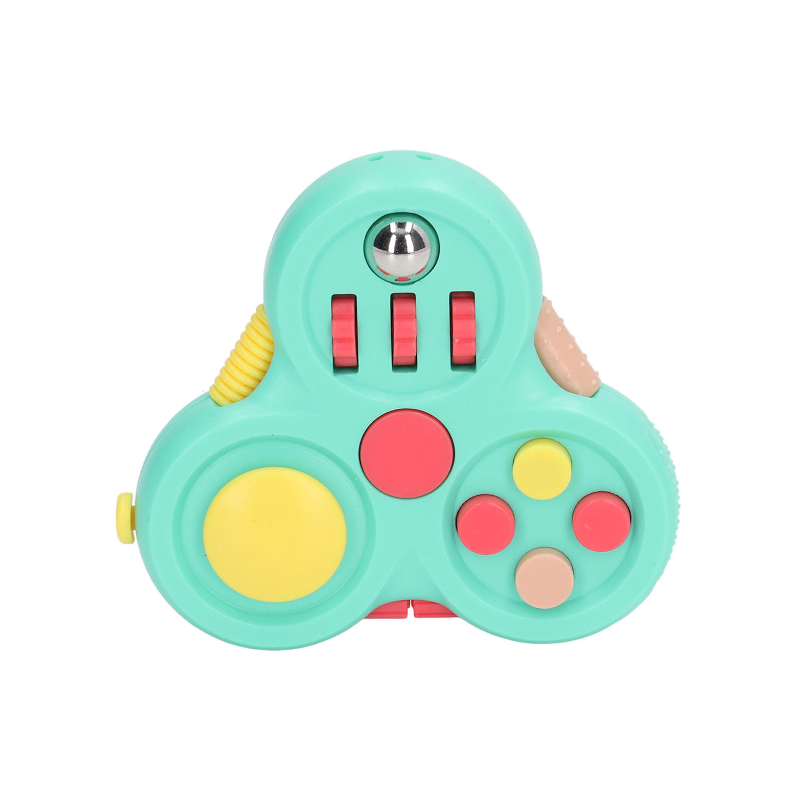 Roller Ball Button Gear Fingertip Sensory Rotating Controller Pad Toy Kid Anxiety Stress Relief Game Green