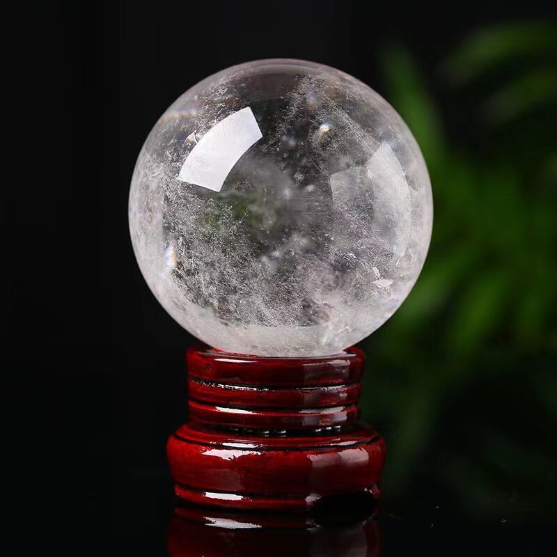 Белый хрустальный шар, магия, основа для посылок, гадание, украшения из натурального хрусталя.