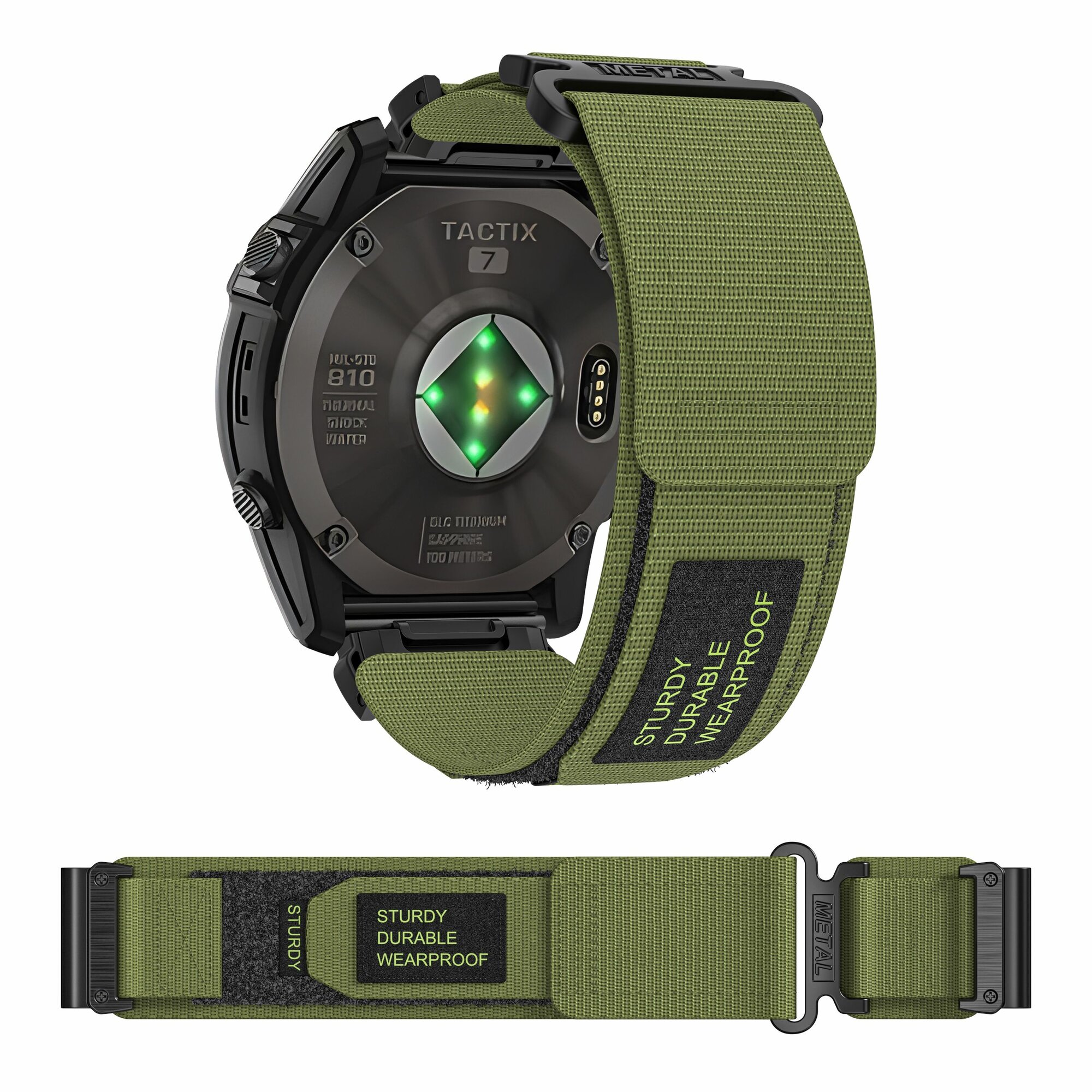 Плетеный нейлоновый ремешок для Garmin Fenix 7 Pro 6 5 Plus / Epix Pro (Gen 2) 47mm / MARQ / Forerunner 965 955 945 935 Descent G1 Спортивный браслет на открытом воздухе, быстросъемный QuickFit 22 мм