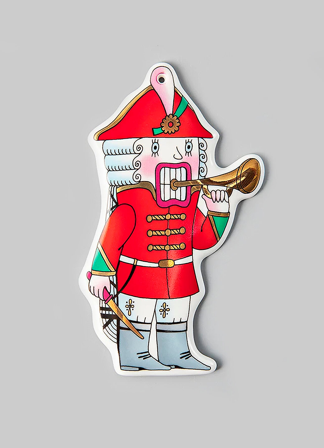 Елочная игрушка "Щелкунчик", фарфор 11,4 см, Императорский фарфоровый завод