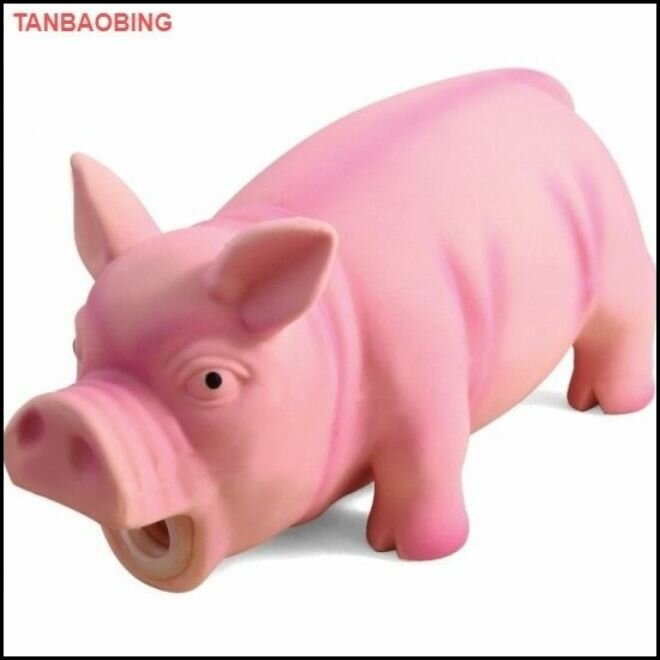 Игрушка для собак из латекса "Поросенок хрюкающий", 210мм