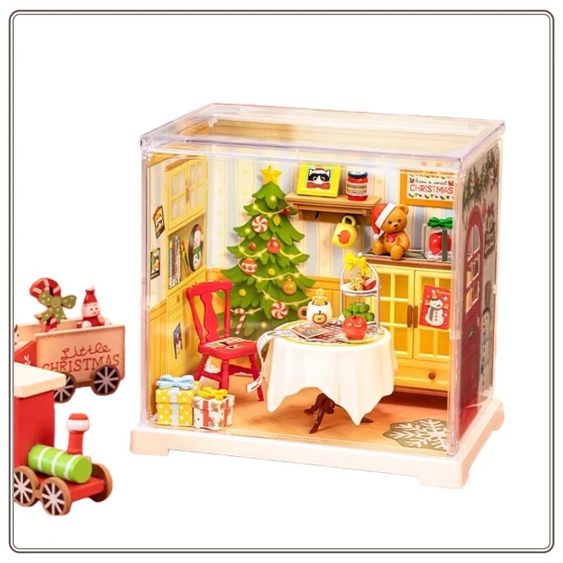 Rolife Рождественский супер мир деревянный конструктор