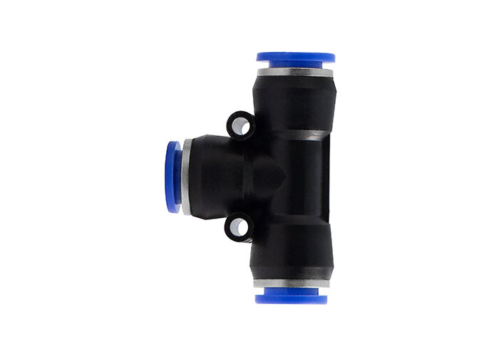 Фитинг соединительный тройник d-10 мм. (PUТ10) пласт. - 5 шт.