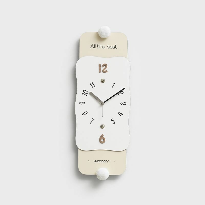 WOZOOM Настенные часы без сверления, новая модель, настенные часы для гостиной, поворотные, легкие, роскошные, современные настенные часы