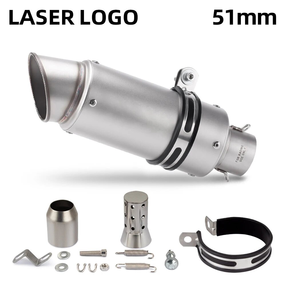 51-мм гоночный глушитель для мотоцикла GP-project, универсальный глушитель для спортивных мотоциклов 15 with db killer