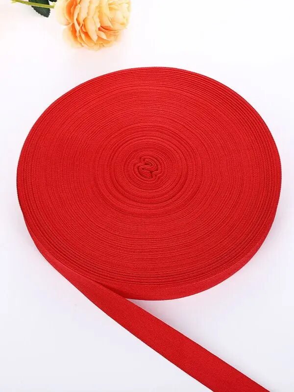 Стропа текстильная ременная лента, шир. 20 мм, красный, 10м