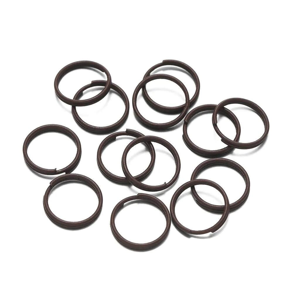 Кольцо для ключей Железо 10 мм, зеленый, 200 шт.