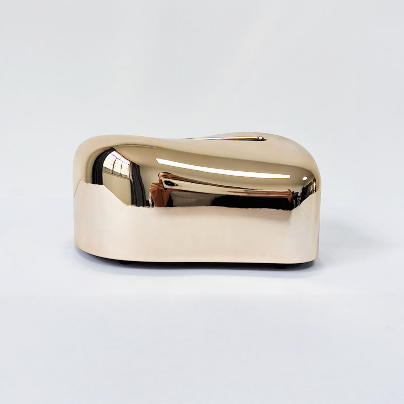 Электропокрытая коробка для салфеток для дома, гостиной, настольная креативная коробка для хранения салфеток, легкая роскошь, ретро коробка для детских салфеток