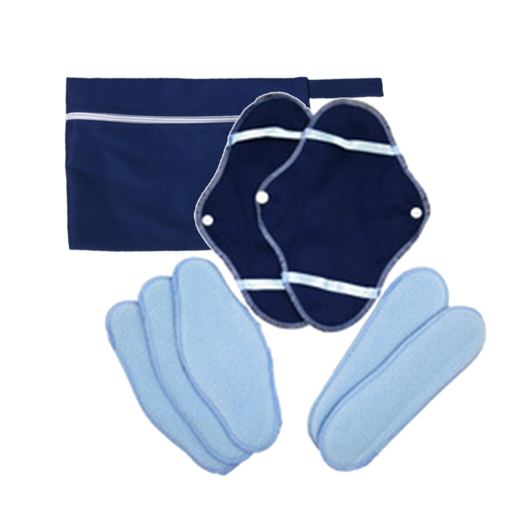 1 комплект из 8 моющихся гигиенических салфеток из флиса polar