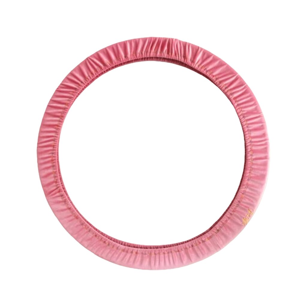 Кольцо для художественной гимнастики золотое бархатное защитное Покрытие для лица-Розовый