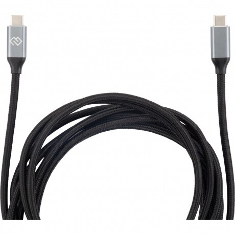 Кабель Digma D-TYPE-C-USB3.2-100W-4K-3M USB Type-C (m)-USB Type-C (m) 3м черный