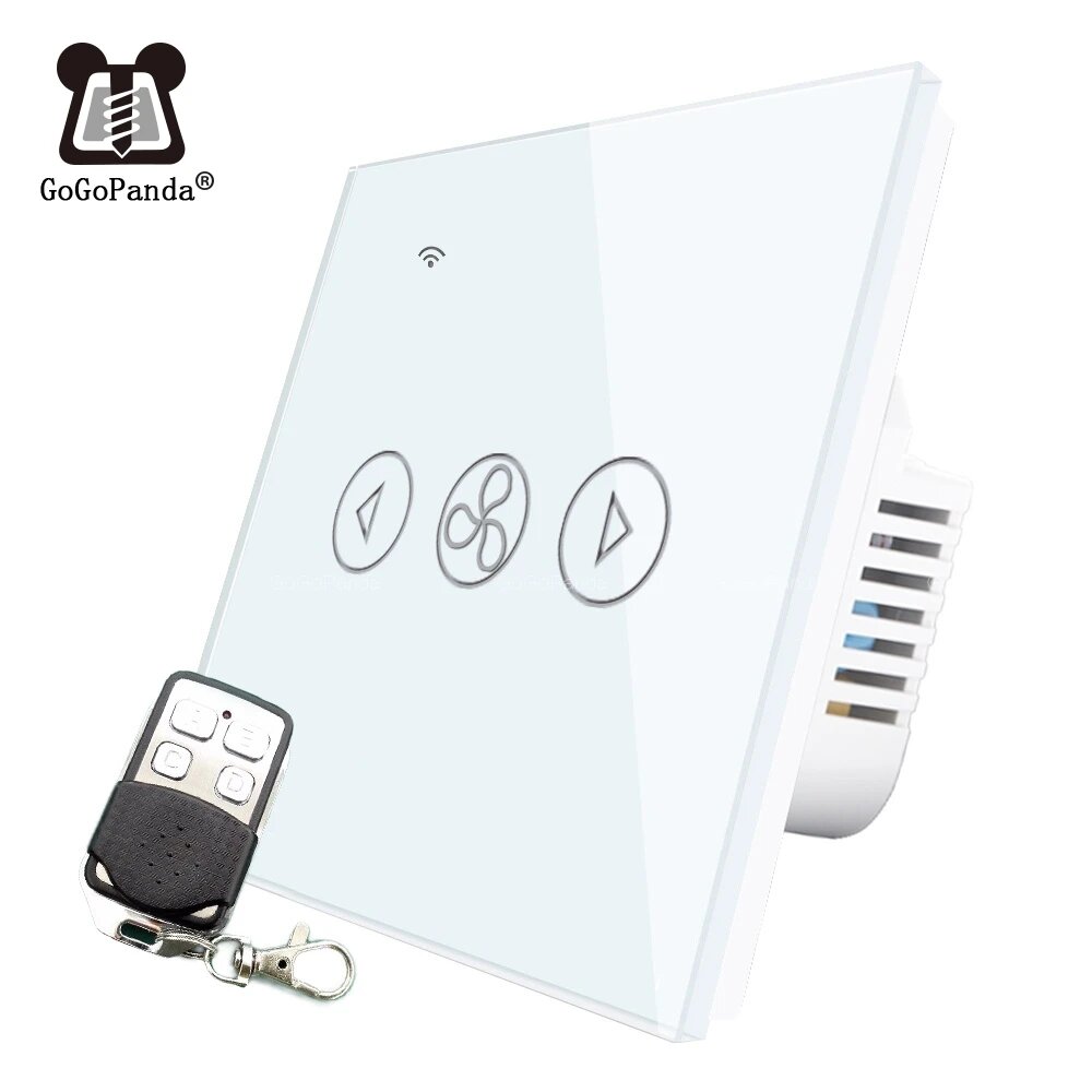 GoGoPanda WiFi сенсорный диммер для вентилятора 220В White with remote