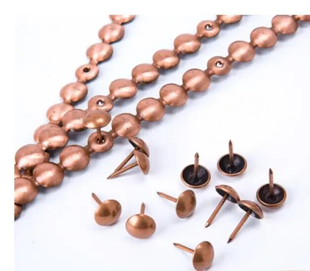 Бронзовые и серебряные декоративные ленты для обивки 5 м flat 11mm red bronze