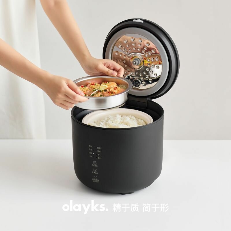 Olayks — мгновенный бестселлер в Японии и Корее, мини-рисоварка на 2-3 человека, бытовая рисоварка объемом 2 литра, небольшая кастрюля для каш.