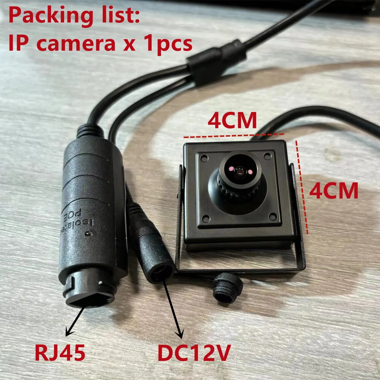 HQCAM Мини IP-камера 8Мп 8MP POE, 3,6 мм