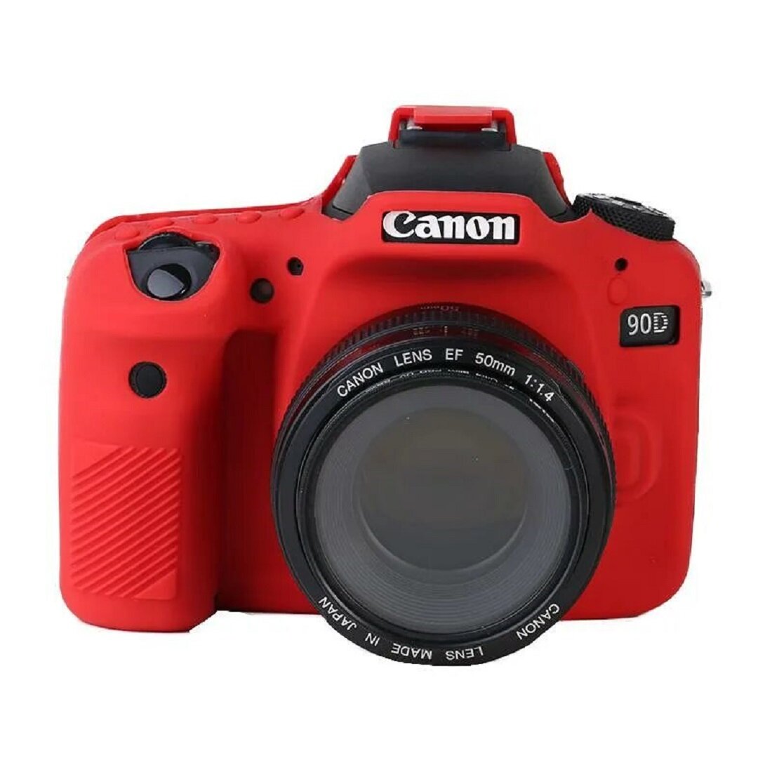 Силиконовый чехол CameraCase для камеры Canon 90D (красный) (090)