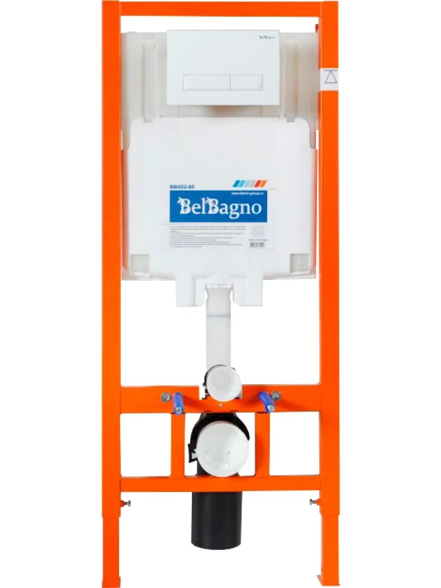 Инсталляция Инсталляция BelBagno BB002-80 + Кнопка Marmi BB009-MR-BIANCO белая