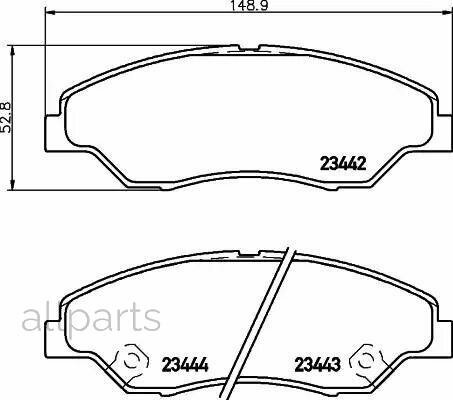 NISSHINBO NP6050 Колодки тормозные дисковые | перед |