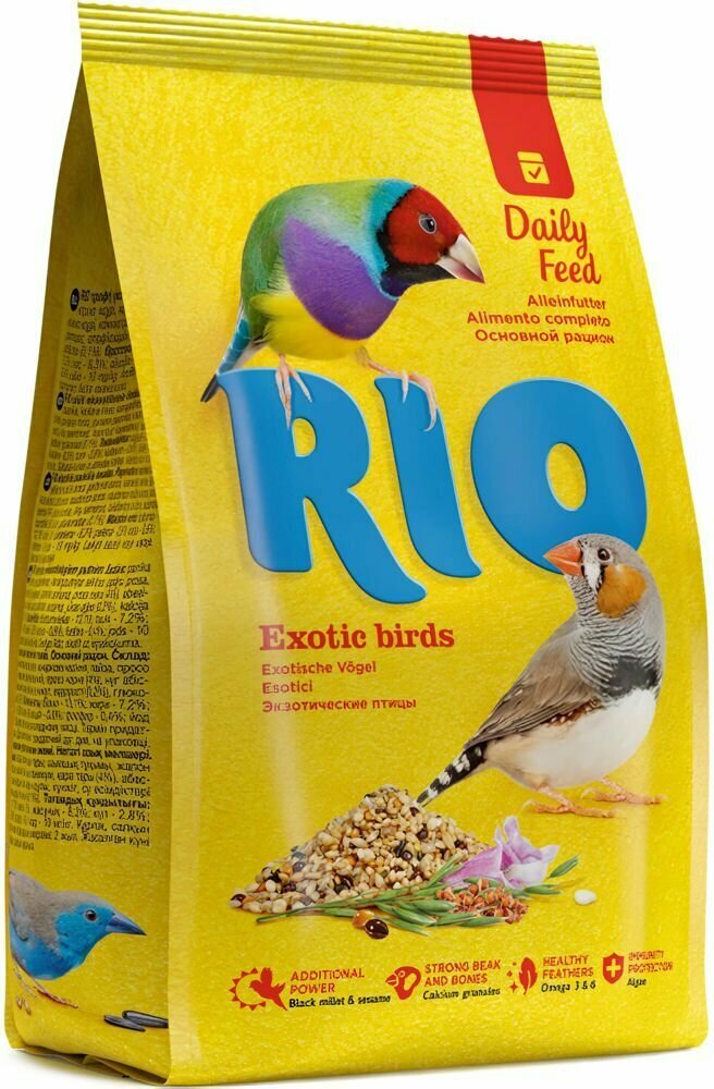 RIO Корм сухой для экзотических птиц основной 500г
