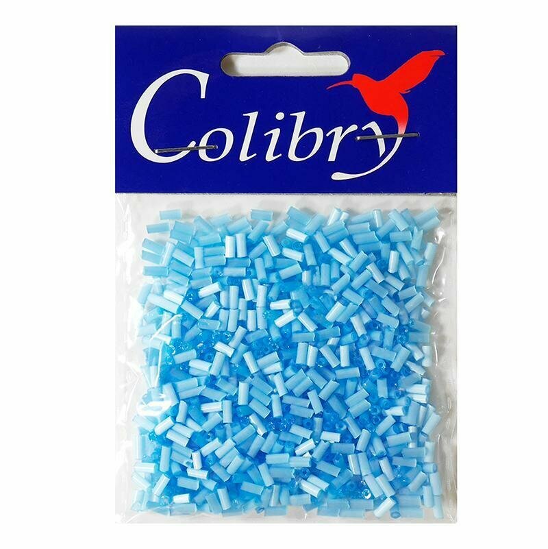 Бисер стеклярус Colibry 20 г, 2 шт, (63S)
