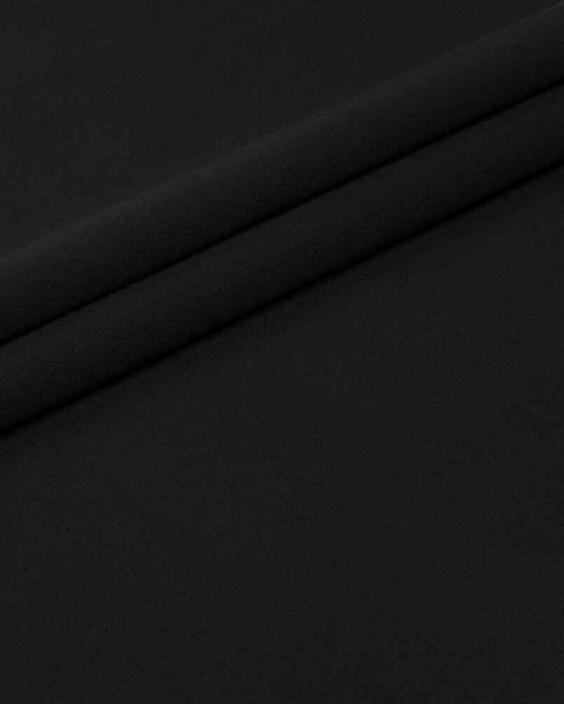 Ткань грета водоотталкивающая 210 гр/м2. Цвет черный. Готовый отрез 3*1,5 м.