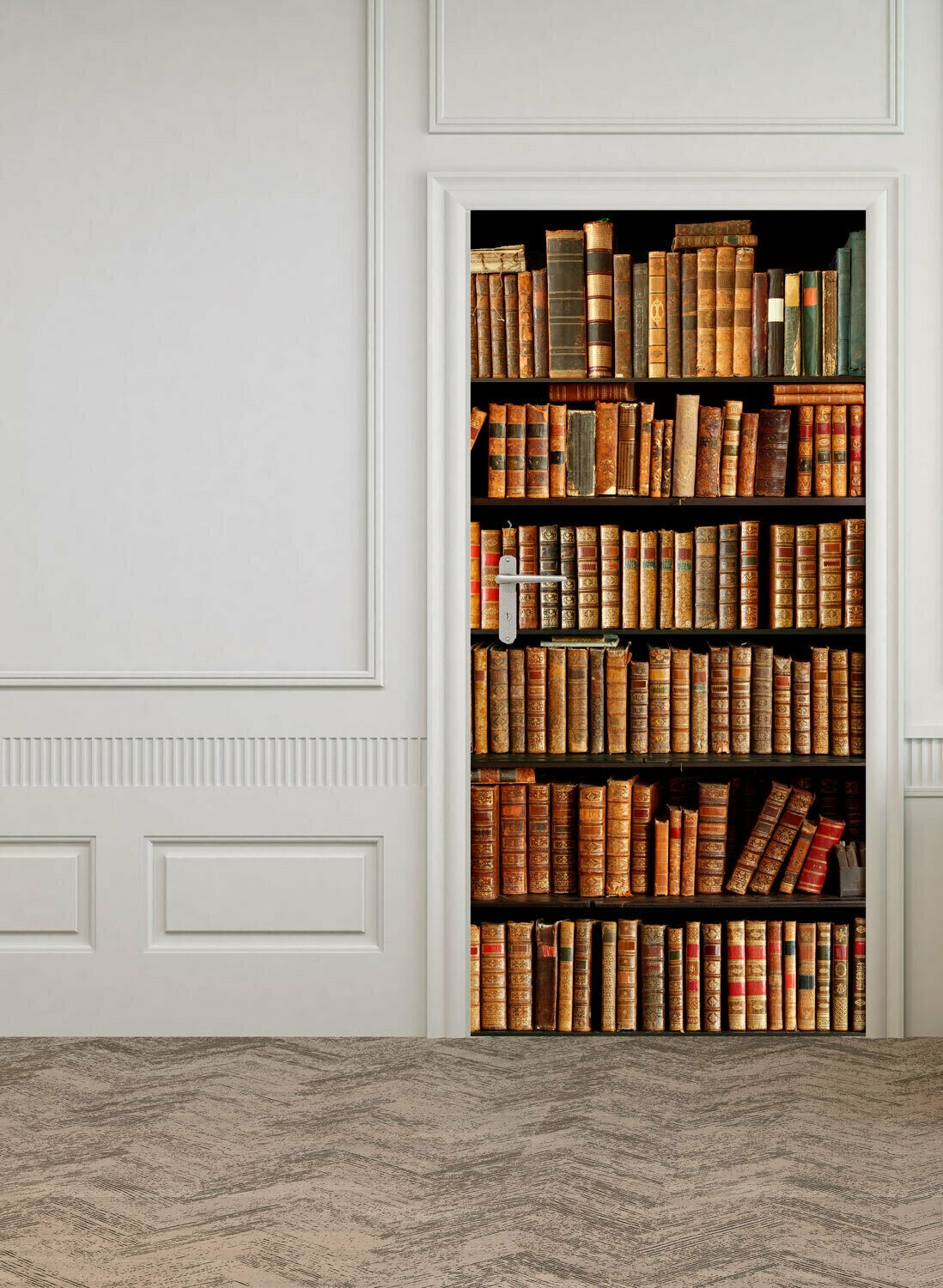 Фотообои 3d на двери самоклеющиеся HARMONY Старинные книги 97х202 см HDD-110 фото обои на стену 3д
