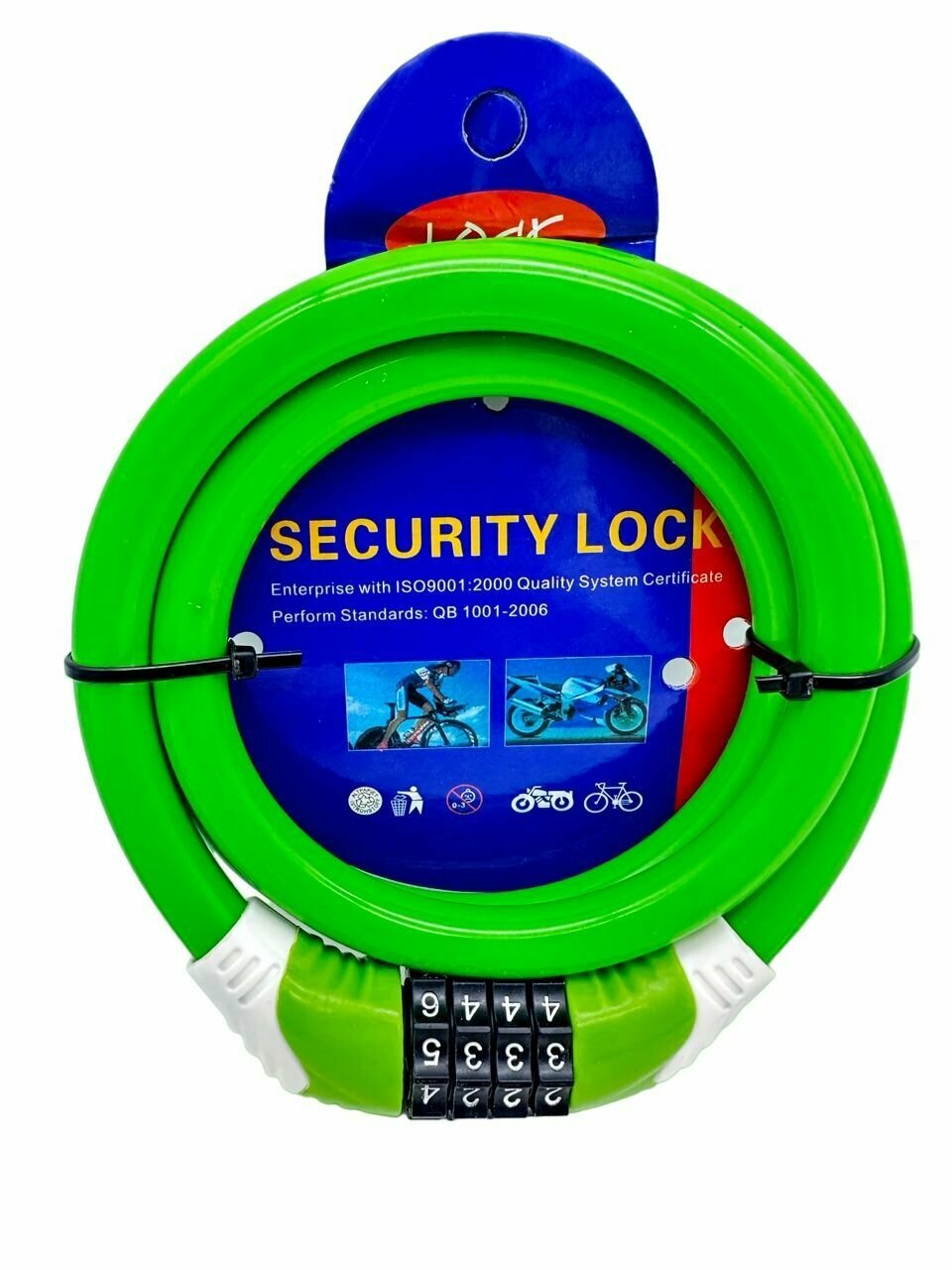 Велосипедный замок кодовый Security Lock mix
