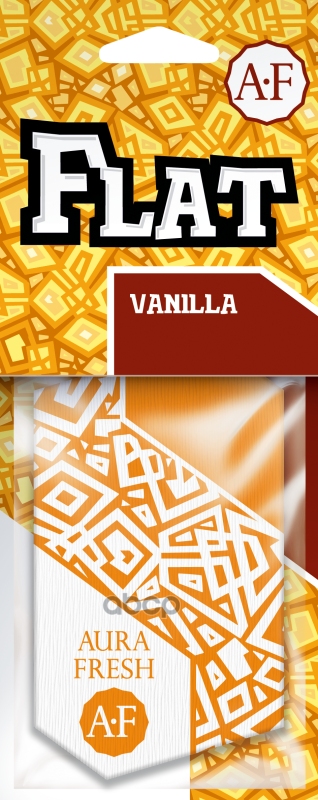 Ароматизатор подвесной (Vanilla/Ваниль) "AURA FRESH" Flat Aura Fresh арт. 23297