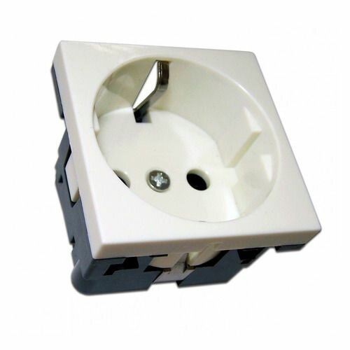 Розетка Lanmaster (NM-EL45X45-WH) настенная встраиваемая 45x45x41мм без крышки Mosaic белый
