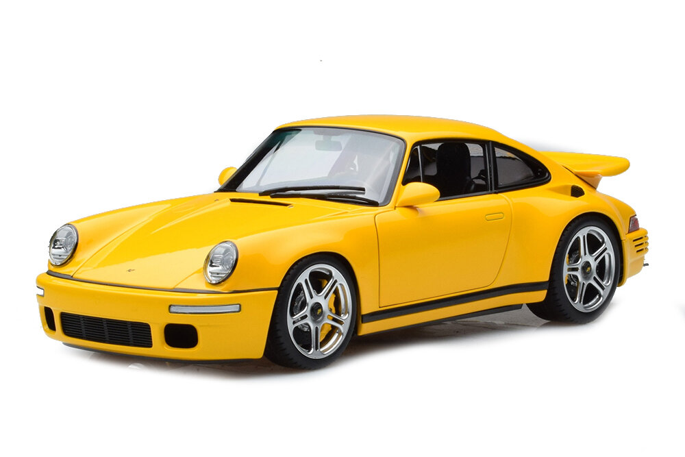 Модель коллекционная ALMOST REAL Porsche ruf 911 ctr anniversary 2017 yellow / порше 911 руф желтый