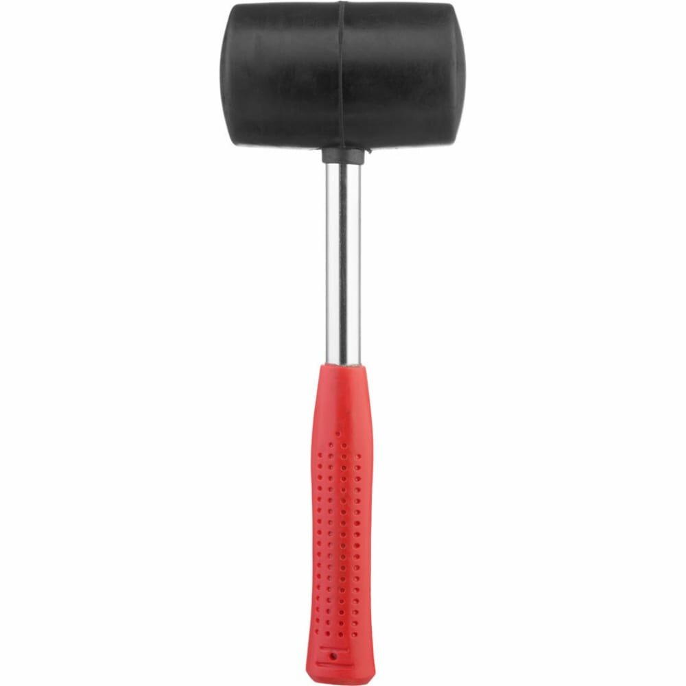 Резиновая киянка INTERTOOL 680г. 75 мм, черная резина, металлическая ручка