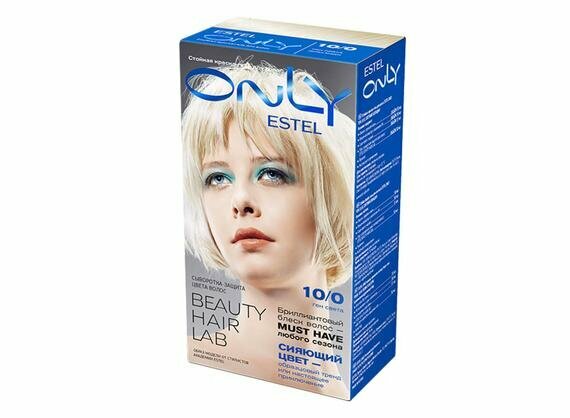 Краска для волос ESTEL Only, 10/0, блонд, с кератином, без аммиака