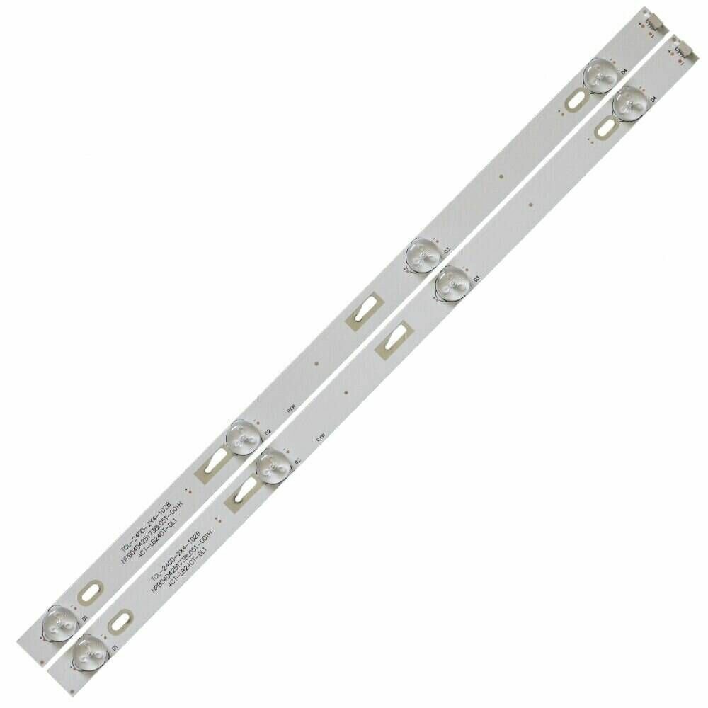 Подсветка для ТВ Thomson T24D16DH-02B T24E20DH-01W T24RTE1020 T24RTE1021 Panasonic TH-24E302G 4CT-LB240T-DL1 (комплект 2шт)