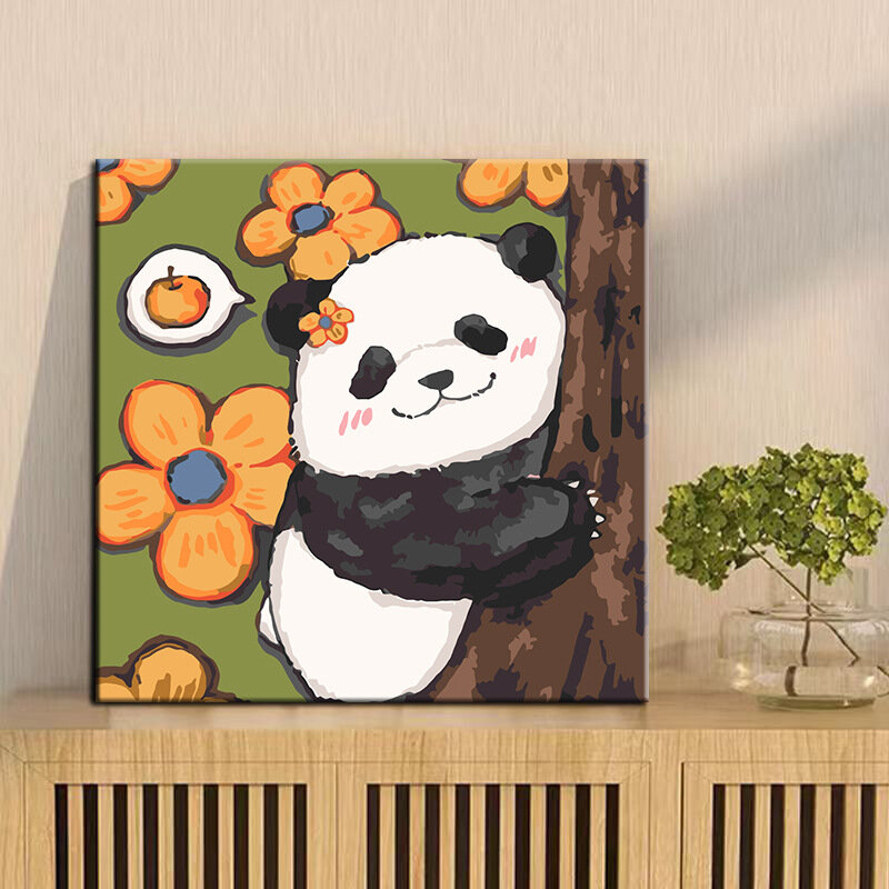 Картина по номерам, панда, 20*20