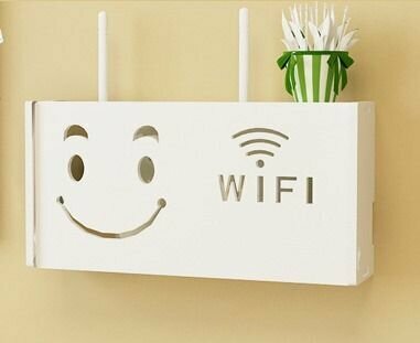 Настенная полка "Короб для проводов", ПВХ, белый, 38x20x85 см