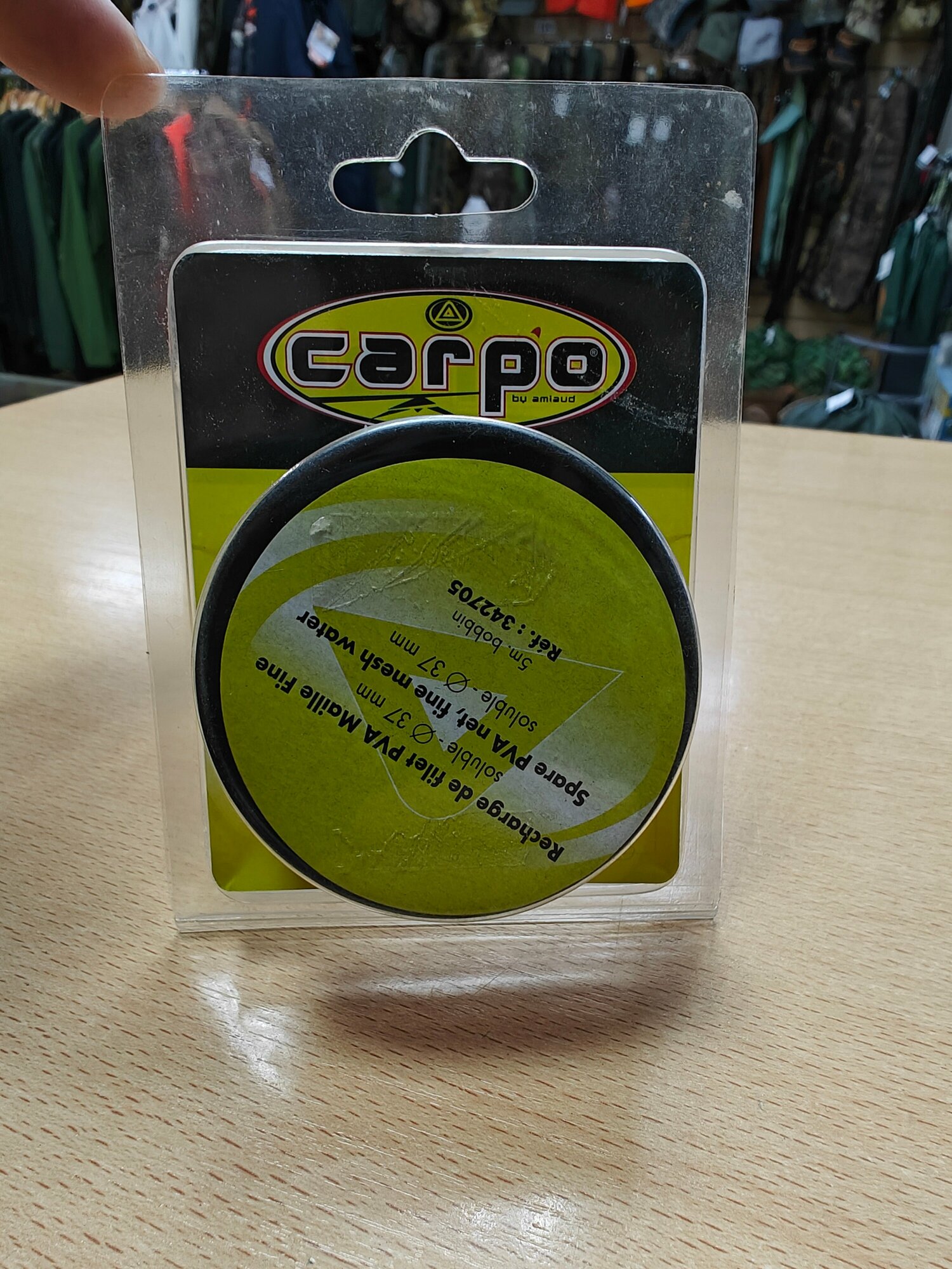 Сетка рыболовная из PVA CARPO AMIAUD, длина 5м, диаметр 0,18мм, на катушке.