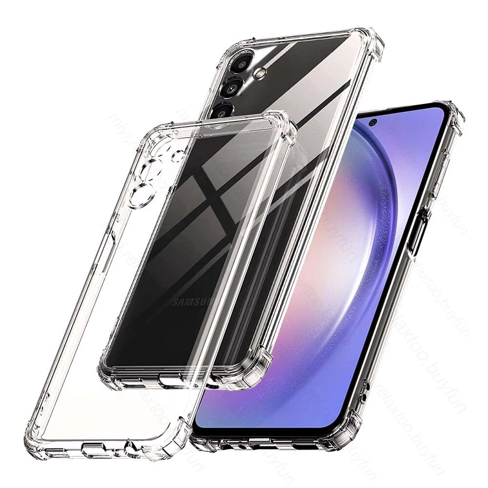 Защита для экрана ilmio, для Samsung M14, силикон, прозрачная, желтая